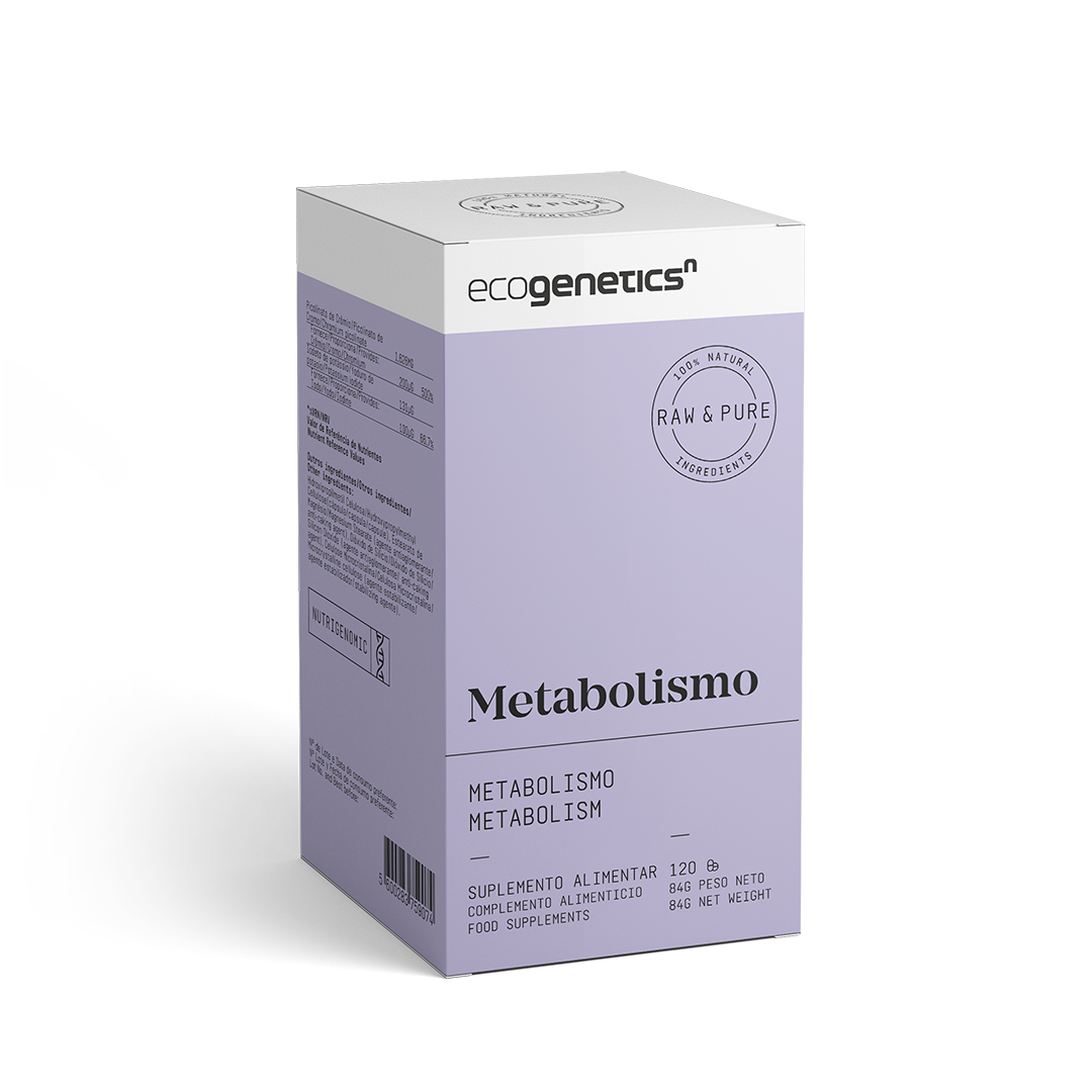 METABOLISMO – 120 CÁPSULAS – ECOGENETICS – Genescare